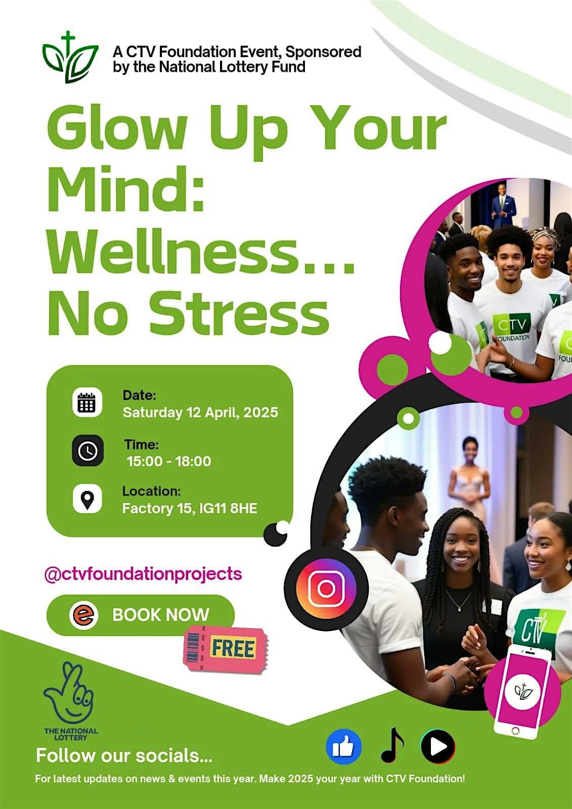 Glow Up Your Mind: Wellness... No Stress, Factory 15 Bar & Events Venue ...