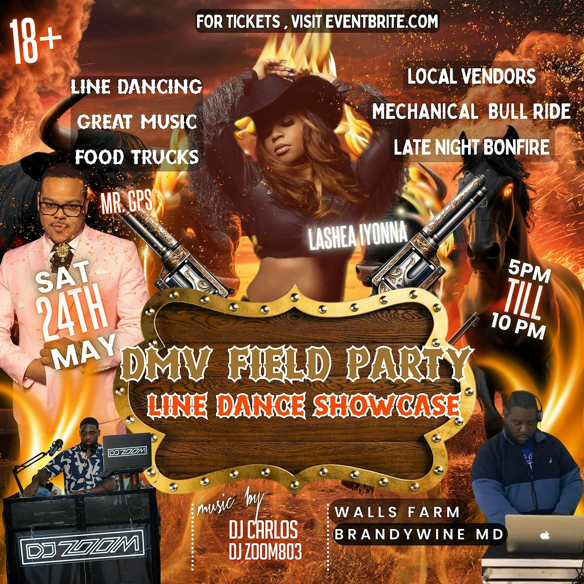 DMV Field Party & Line Dance Showcase, Walls Farm, Brandywine, 24 May ...