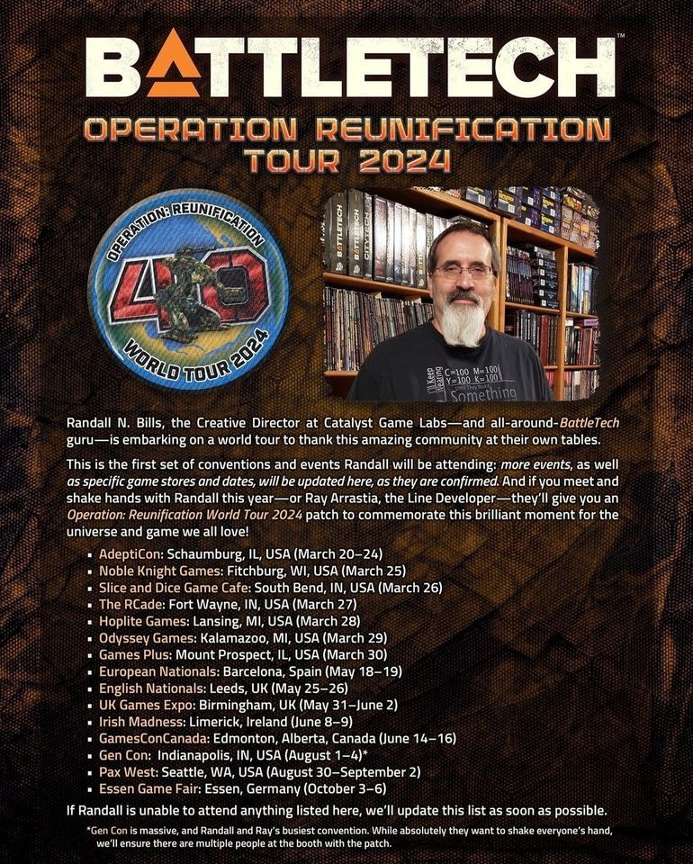 Battletech Operation Reunification Tour, 1245 E State Blvd, Fort Wayne ...