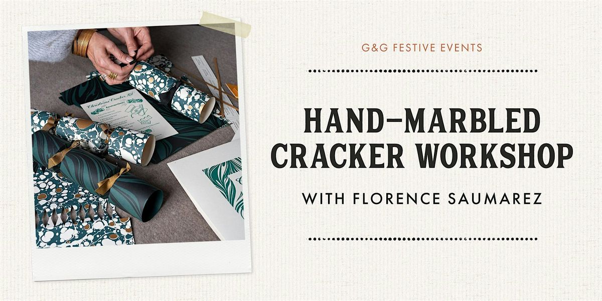 Make Your Own Box of Hand-Marbled Crackers, Graham and Green, Bath, 17 ...