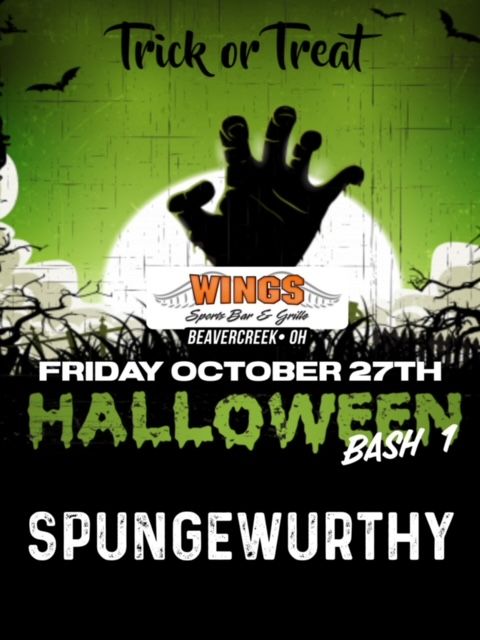 Spungewurthy For Halloween Bash #1 at Wings Beavercreek!, Wings Sports ...