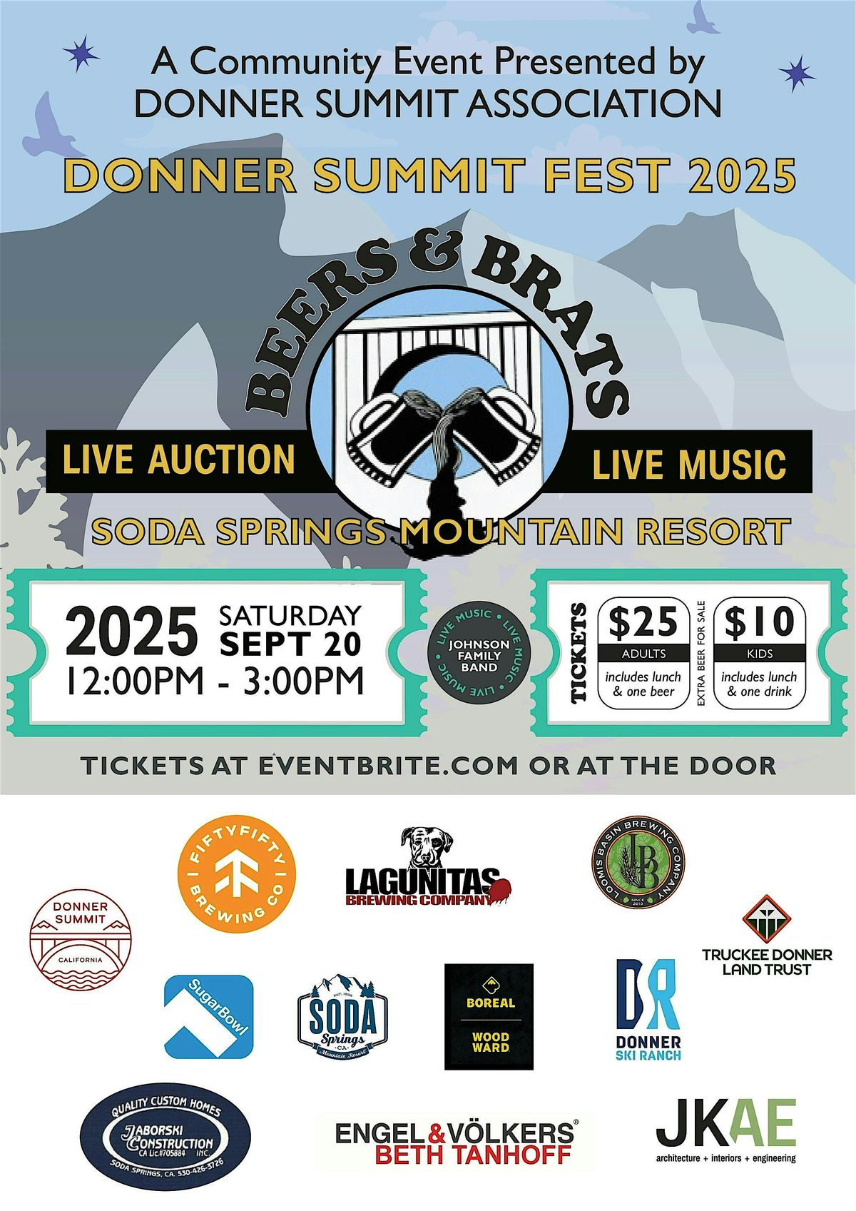 Donner Summit Fest 2025, Soda Springs Mountain Resort, 20 September ...