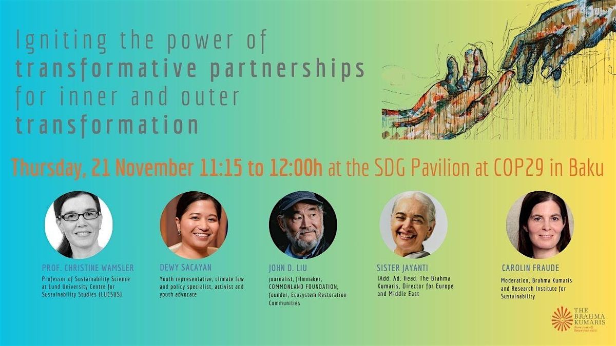 The power of transformative partnerships for inner and outer ...