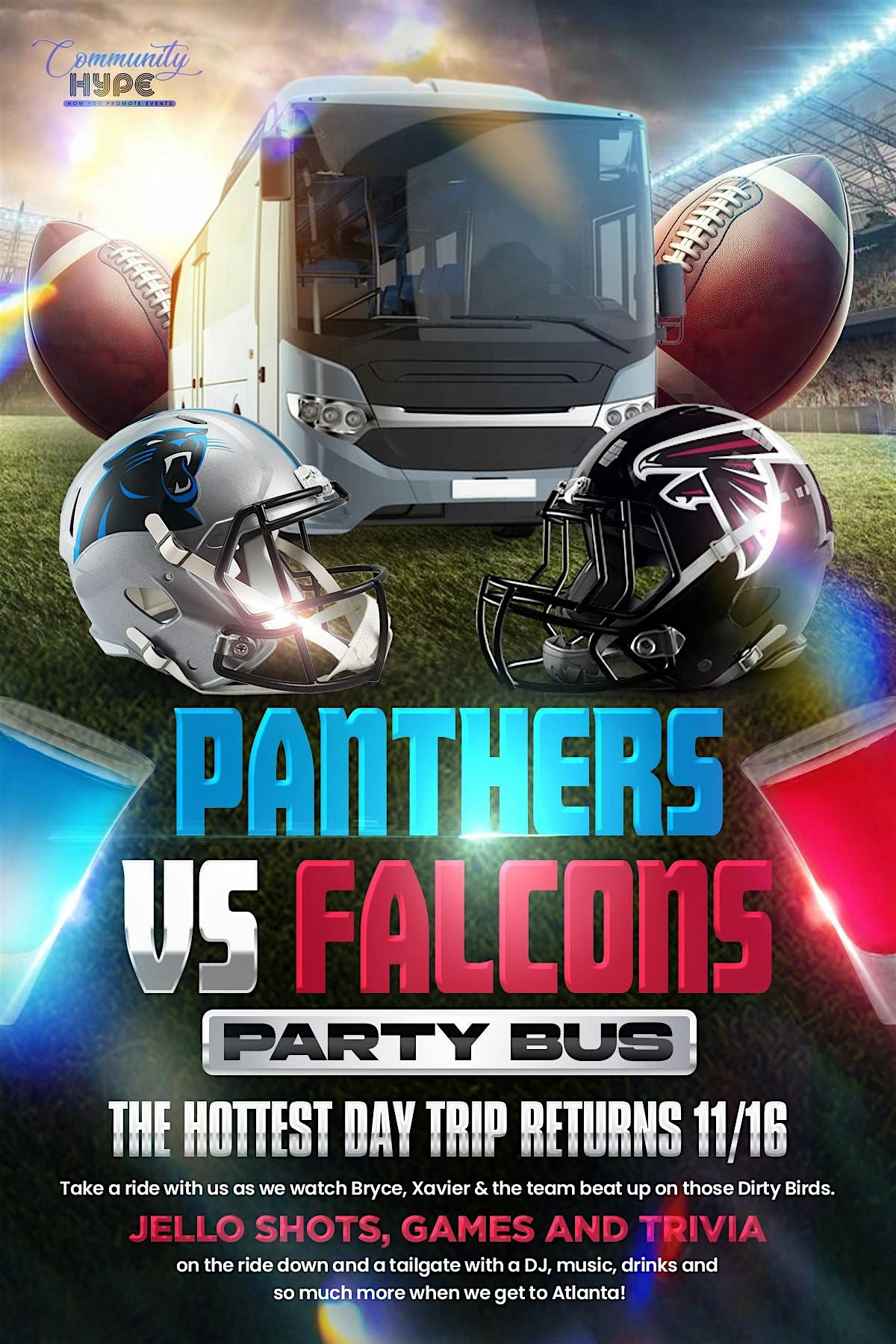 Battle of the South: Panthers v. Falcons Road Trip 2.0, Bank of America ...