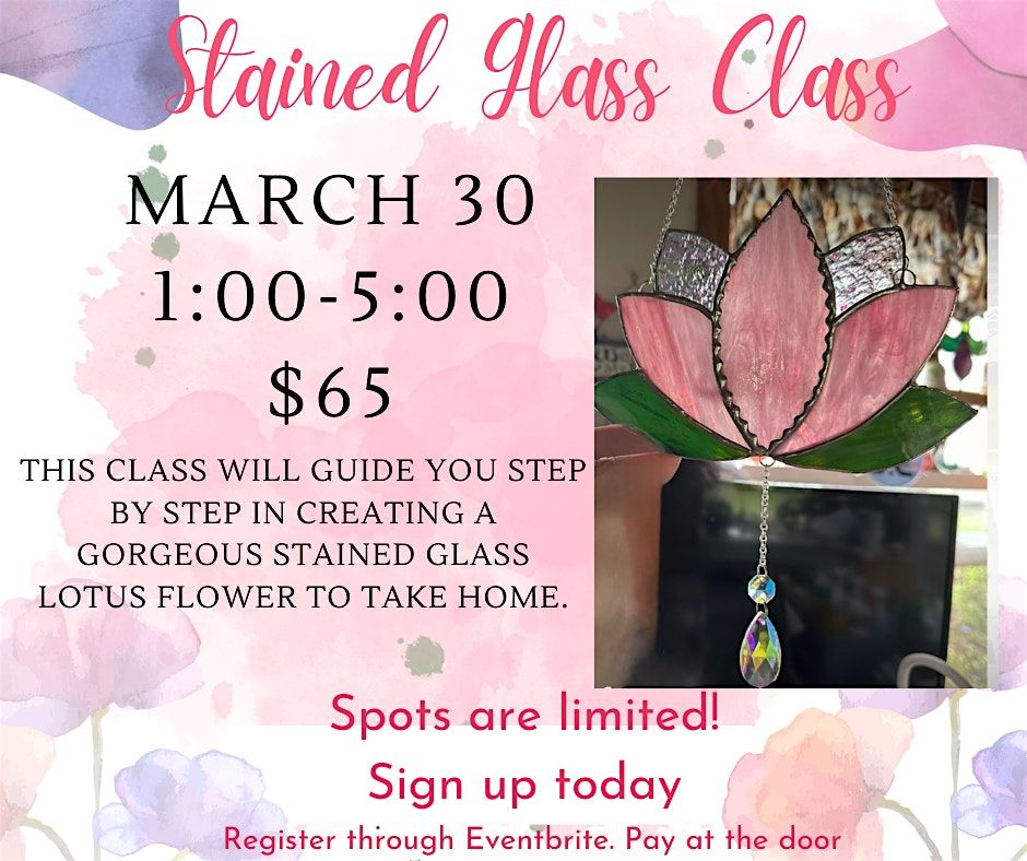 Stained Glass Class- Lotus Flower, Hickory Creek Brewing Co, New Lenox ...