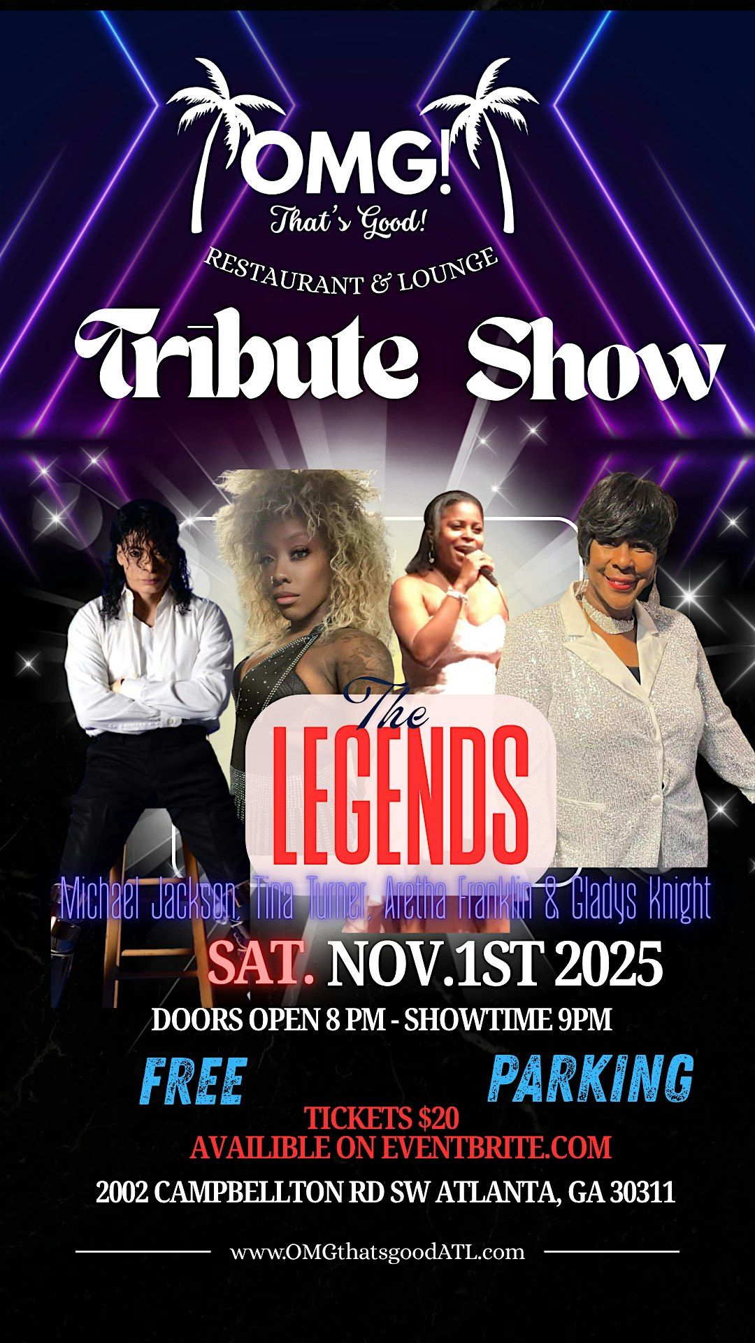 The Tribute Show Live at OMG!, 2002 Campbellton Rd SW, Atlanta, 1 ...