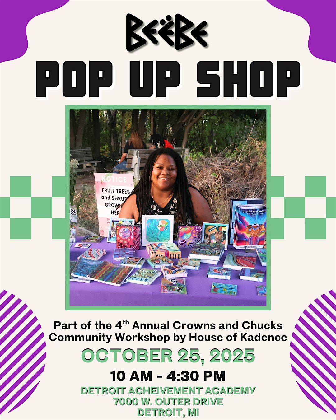 Beebe Pop Up Shop (4th Annual Crowns and Chucks Event), 7000 Outer Dr W ...