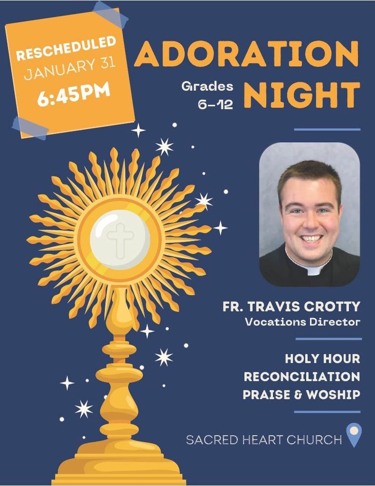 Youth Adoration Night, Sacred Heart Church, Cullman, 31 January 2024 ...