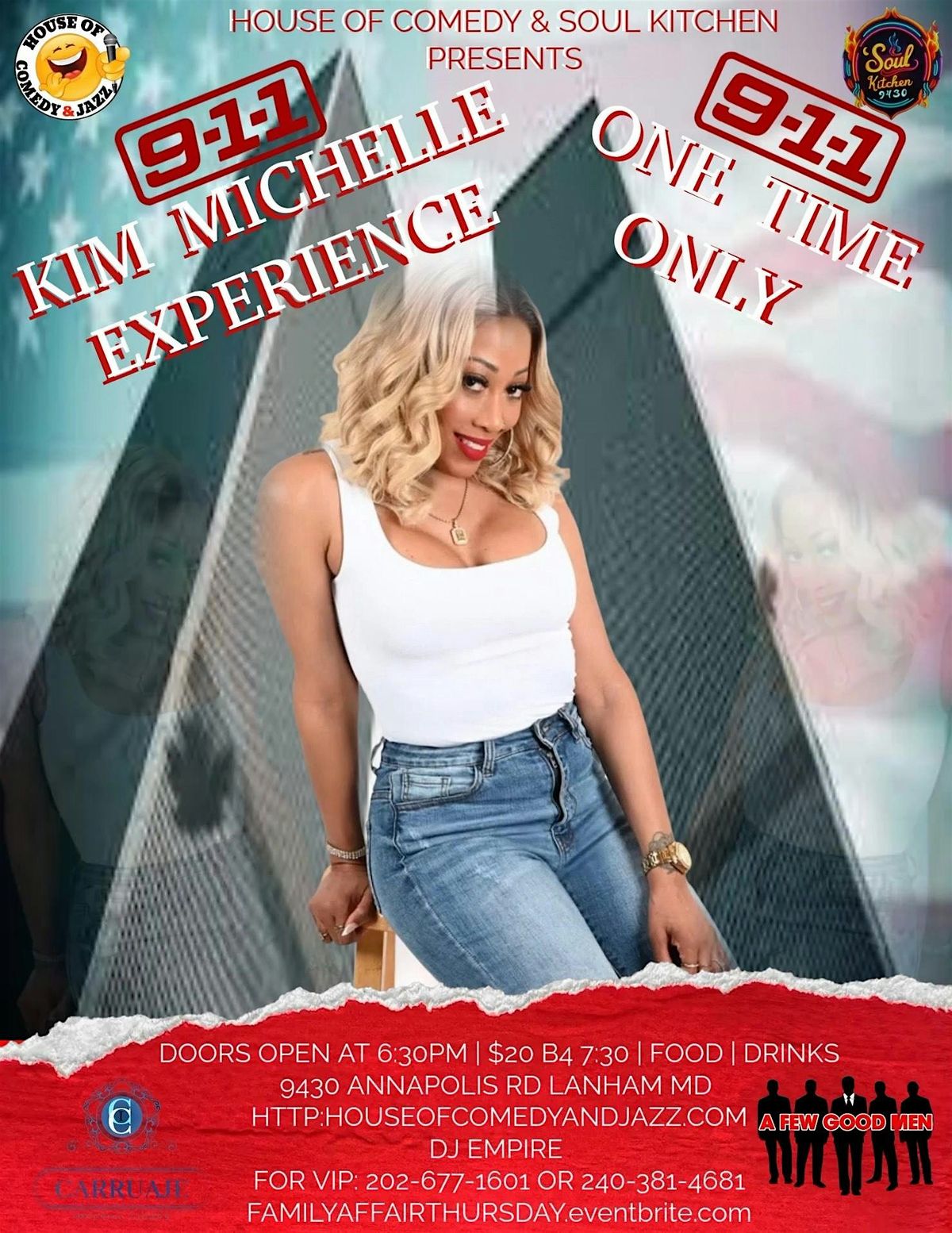 911 KIM MICHELLE EXPERIENCE, 9430 Annapolis Rd, Lanham, 11 September ...