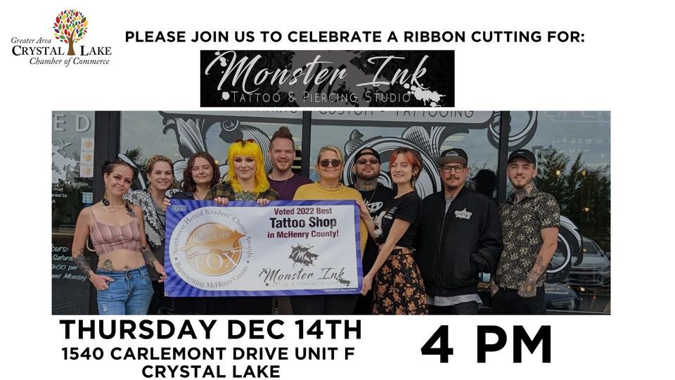 Monster Ink Ribbon Cutting, Monster Ink Tattoo & Piercing Studio LLC ...