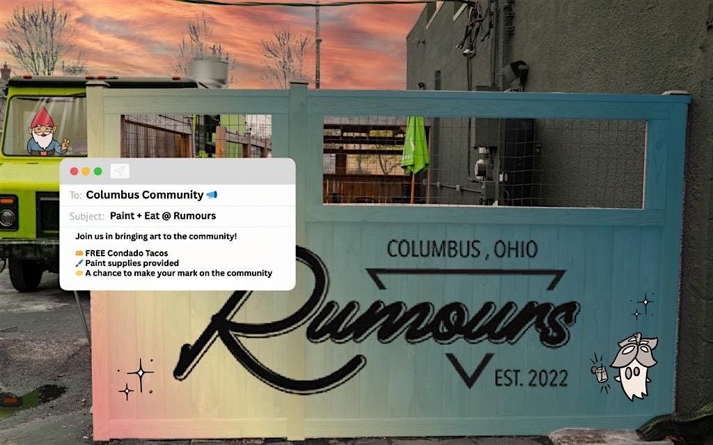 Condado + Rumours: Columbus Let’s Create Together!, Rumours Bar ...