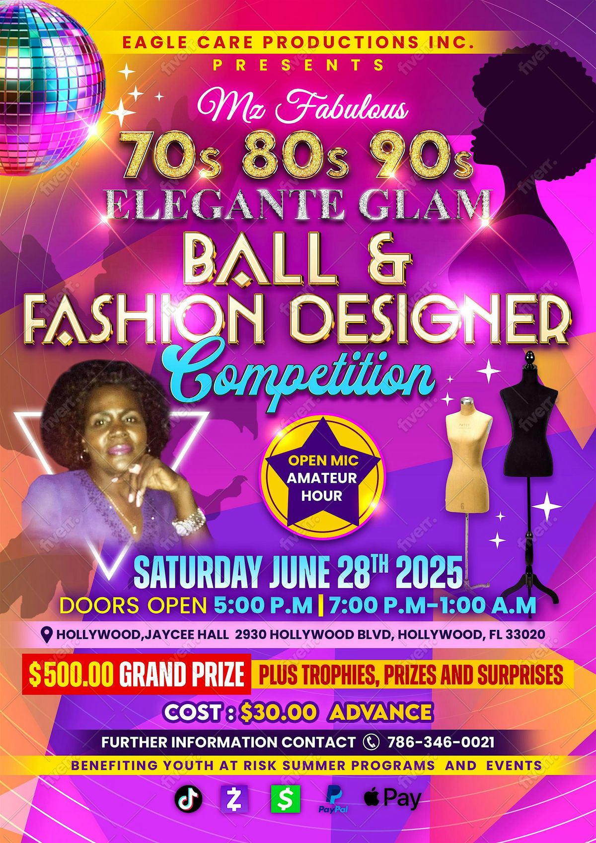 70s80s 90s GLAM BALL & competition, Hollywood Jaycees Hall, 28 June ...