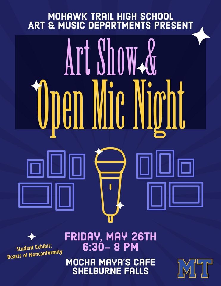 Open Mic and Art Show, Mocha Maya's, Shelburne Falls, 26 May 2023 ...