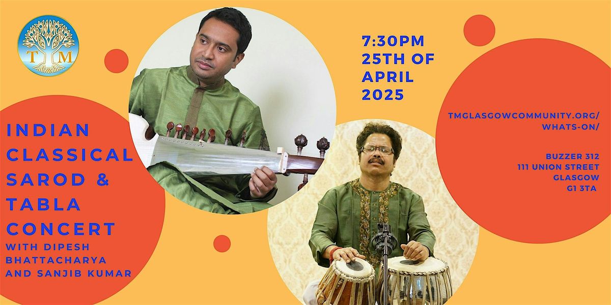 Indian Classical Concert with Sarodist Diptesh Bhattacharya & Sanjib ...