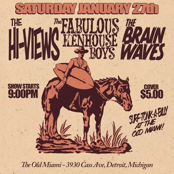 Surf-tonk-a-billy Nite At The Old Miami! , The Old Miami, Detroit, 27 ...