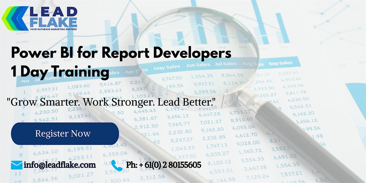 Microsoft Power BI for Report Developers Training in Auckland, For ...