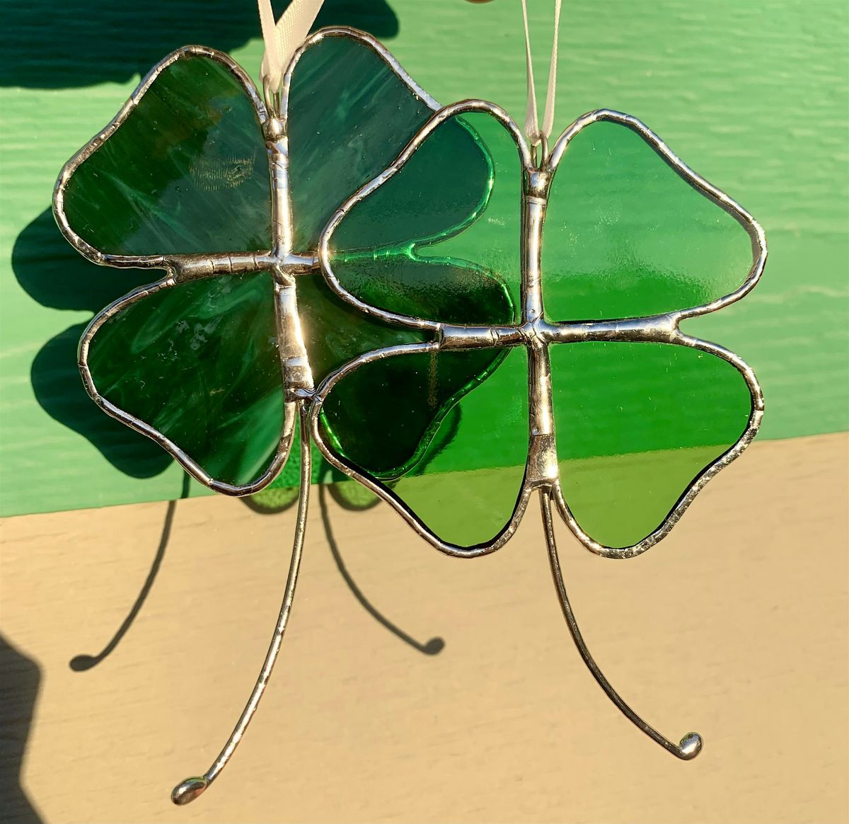 Make Your Own Stained Glass 4 Leaf Clover Lucky Charm! (Saturday ...