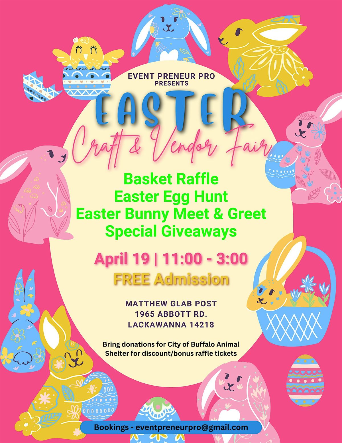 Easter Craft & Vendor Fair and Easter Egg Hunt, American Legion Matthew ...