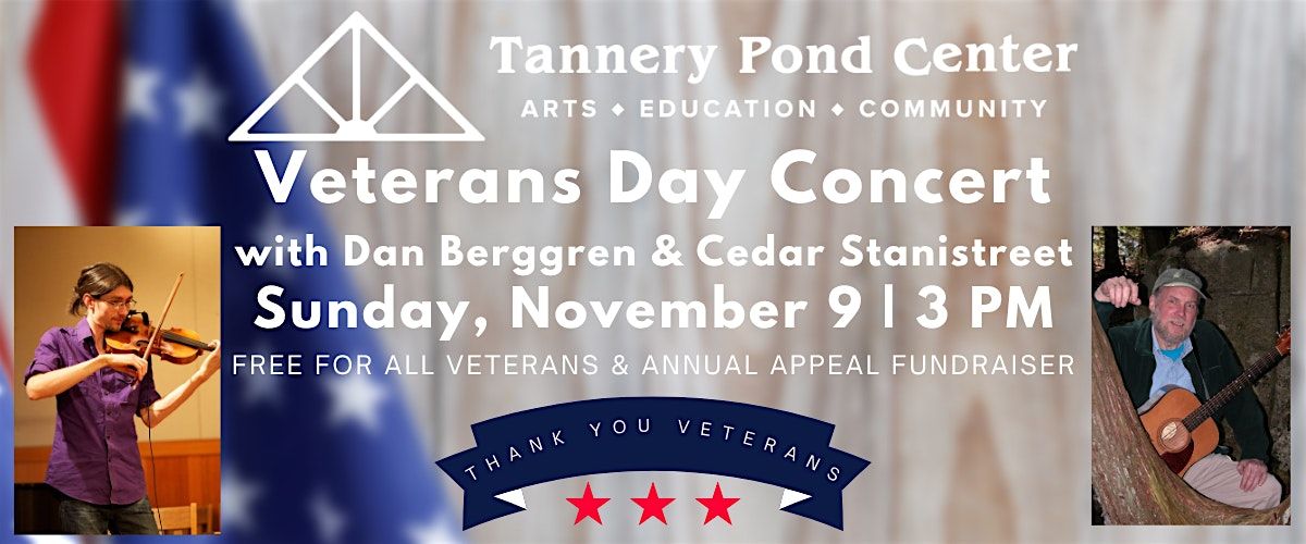 CONCERT | Veterans Day Concert w/ Dan Berggren & Cedar Stanistreet ...
