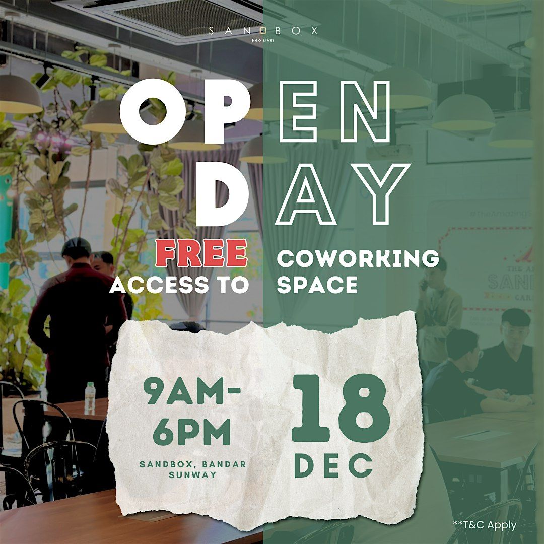 Sandboxs Open Day, Sandbox Coworking Space - Sunway, Petaling Jaya, 18 ...