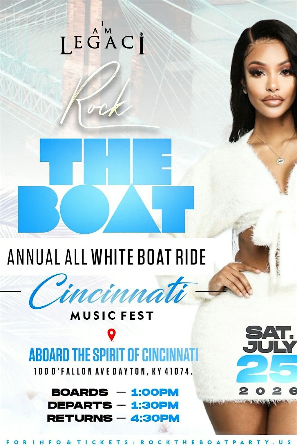 ROCK THE BOAT ANNUAL ALL WHITE BOAT RIDE PARTY CINCINNATI MUSIC FEST ...