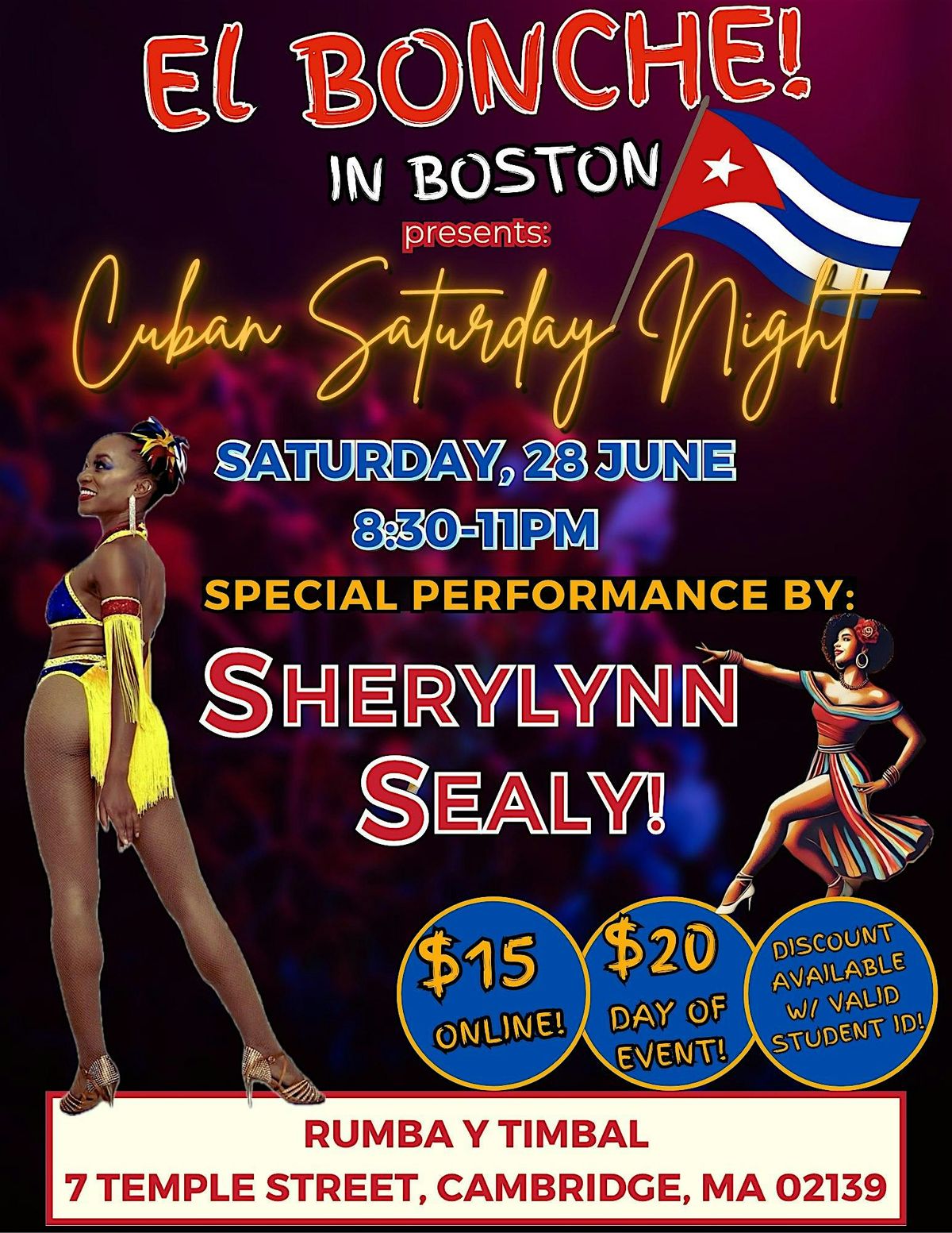 El Bonche in Boston - Cuban Saturday Night - June Special Edition ...