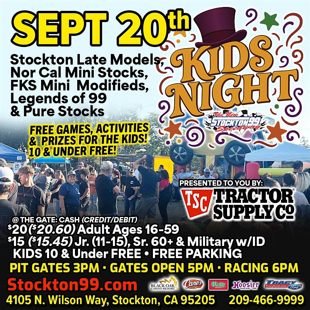 KIDS NIGHT @ Stockton 99 Speedway Sept 20th - Late Models, Legends ...