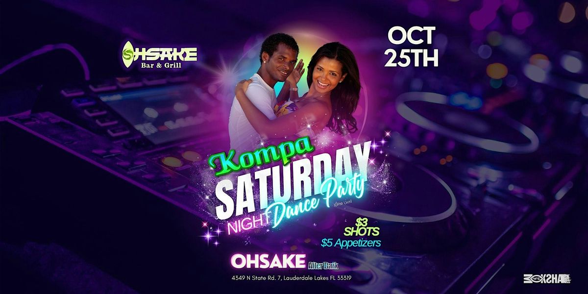 Kompa Dance Party, OhSake Bar & Grill, Lauderdale Lakes, 25 October ...