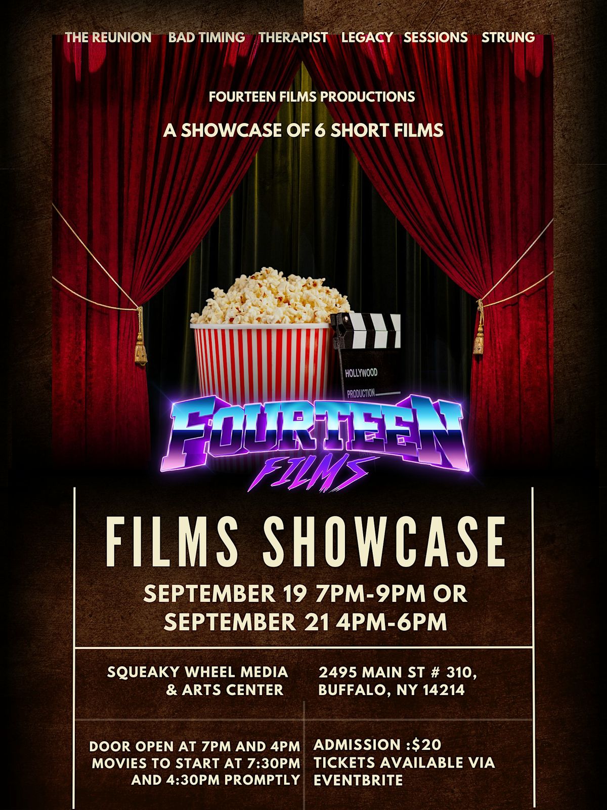 Fourteen Films Productions: A Showcase of Short Films, Tri-Main Center ...