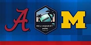 ReliaQuest Bowl Watch Party (Bama vs. Michigan). Lets Give for Nate ...