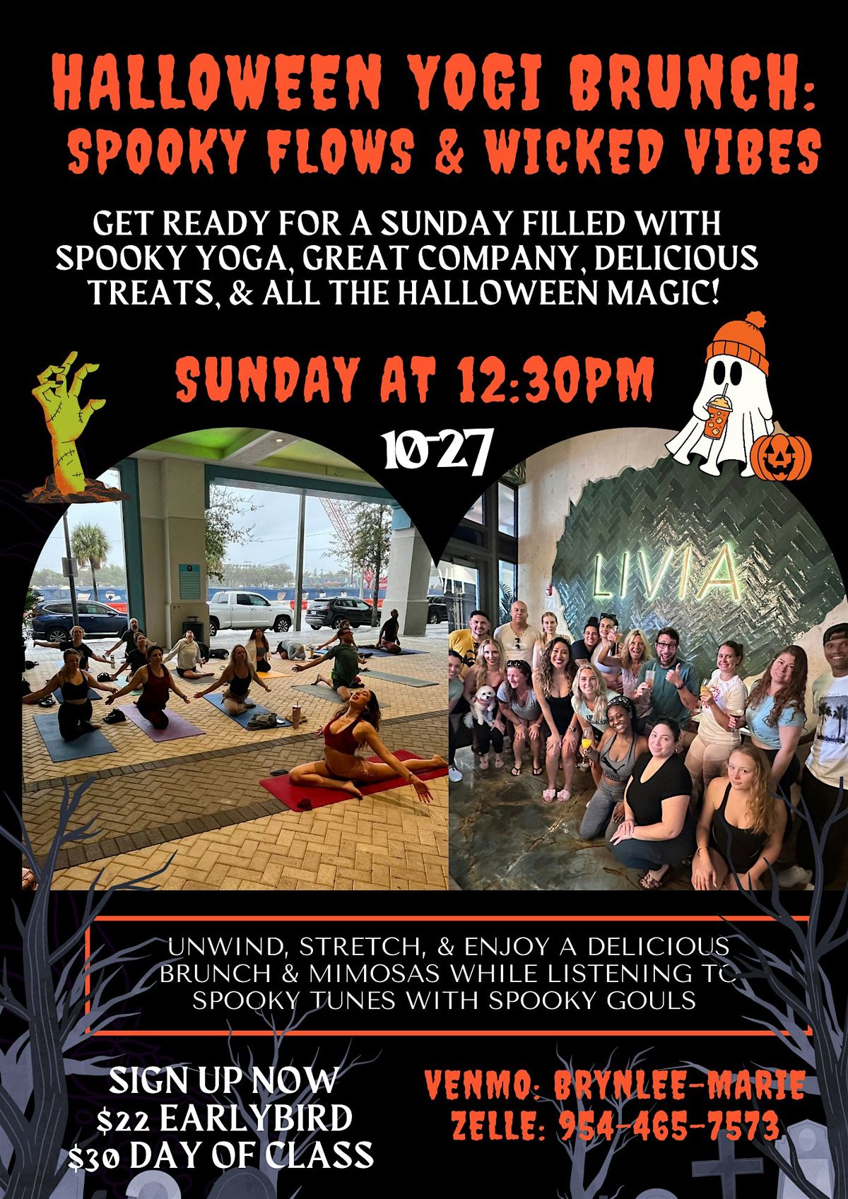 LIVIA Spooky Yogi Brunch & Halloween Party, Livia Bar and Grill, Fort ...