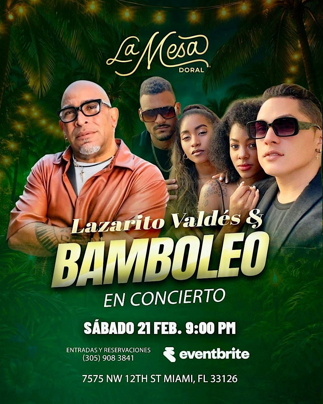 BAMBOLEO " GRAN SHOW MIAMI " LA MESA DORAL, La Mesa Miami (Doral), 21 ...