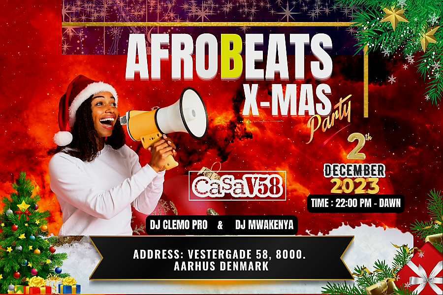 AFROBEATS - X-MAX PARTY, CasaV58, Skibby, 2 December to 3 December ...