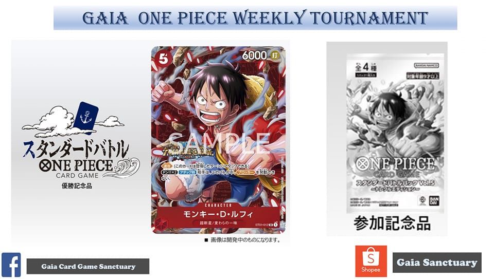 One Piece Win A Box Tourney, Gaia Card Game Sanctuary, Kuala Lumpur, 23 ...