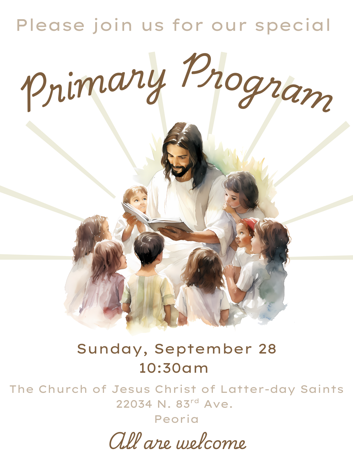 Primary Program, Children ages 3-11 - Sing and Teach about Jesus Christ ...