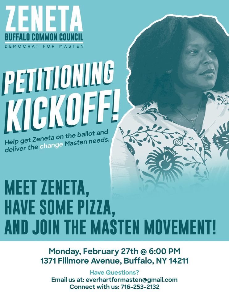 Zeneta for Masten Petitioning Kickoff!, 1371 Fillmore Ave, Buffalo, NY ...