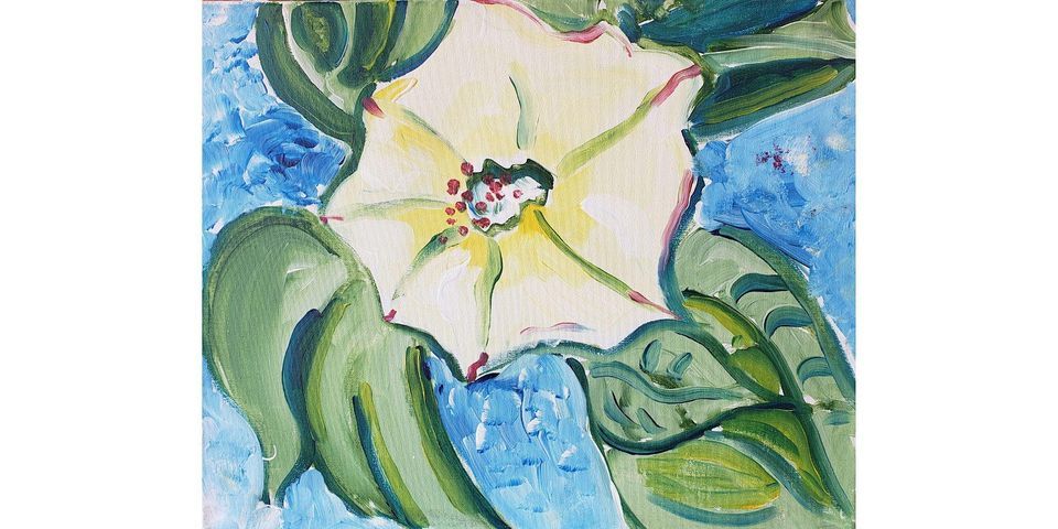 Paint and sip painting event at The Green Room Social Club "White ...