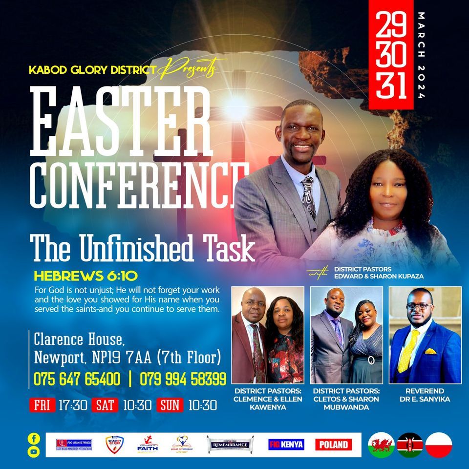 Easter Conference , Clarence House, Newport, March 29 to March 31 ...