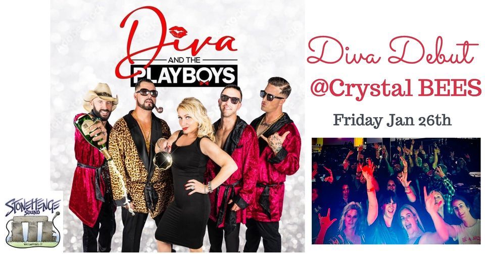 Diva and the Playboys debut at Crystal BEES, Crystal Bees, Southington, January 26 2024 ...