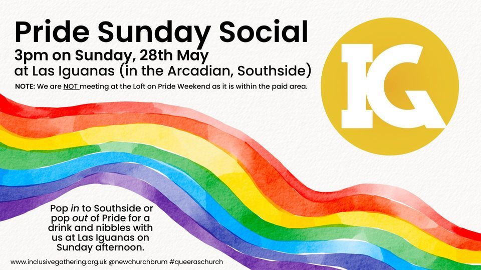 Pride Sunday Social at Las Iguanas (The Arcadian), Las Iguanas ...