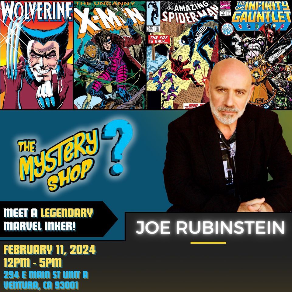 Joe Rubinstein Store Signing!!, The Mystery Shop, Ventura, 11 February ...