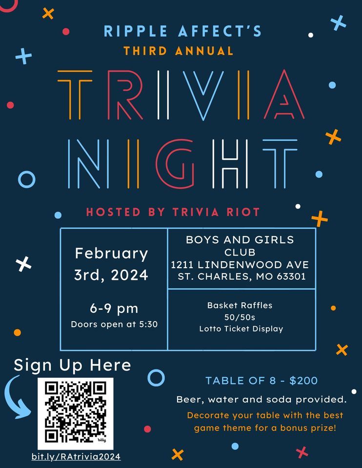 Ripple Affect Trivia , Boys & Girls Clubs of St. Charles County, Saint ...