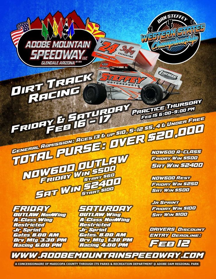 Dan Steffey Western States Championship, Adobe Mountain Speedway ...