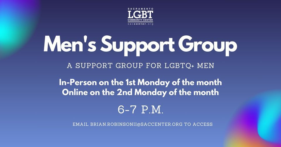 Mens Support Group - ONLINE, Online event, Sacramento, California, 12 ...