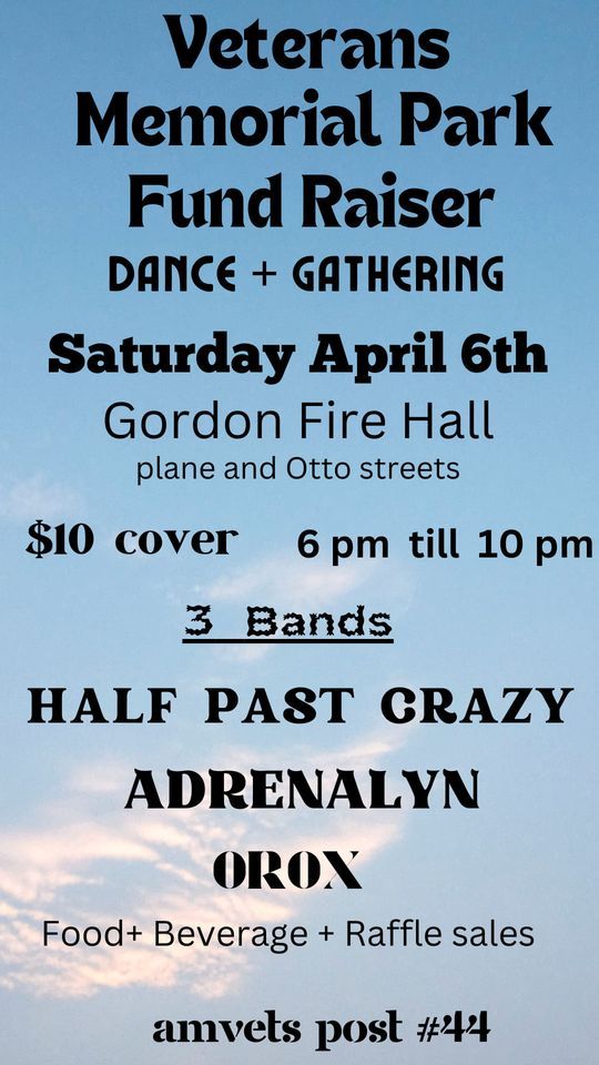 Fundraiser Dance & Gathering , Gordon Fire Company, 6 April 2024 ...
