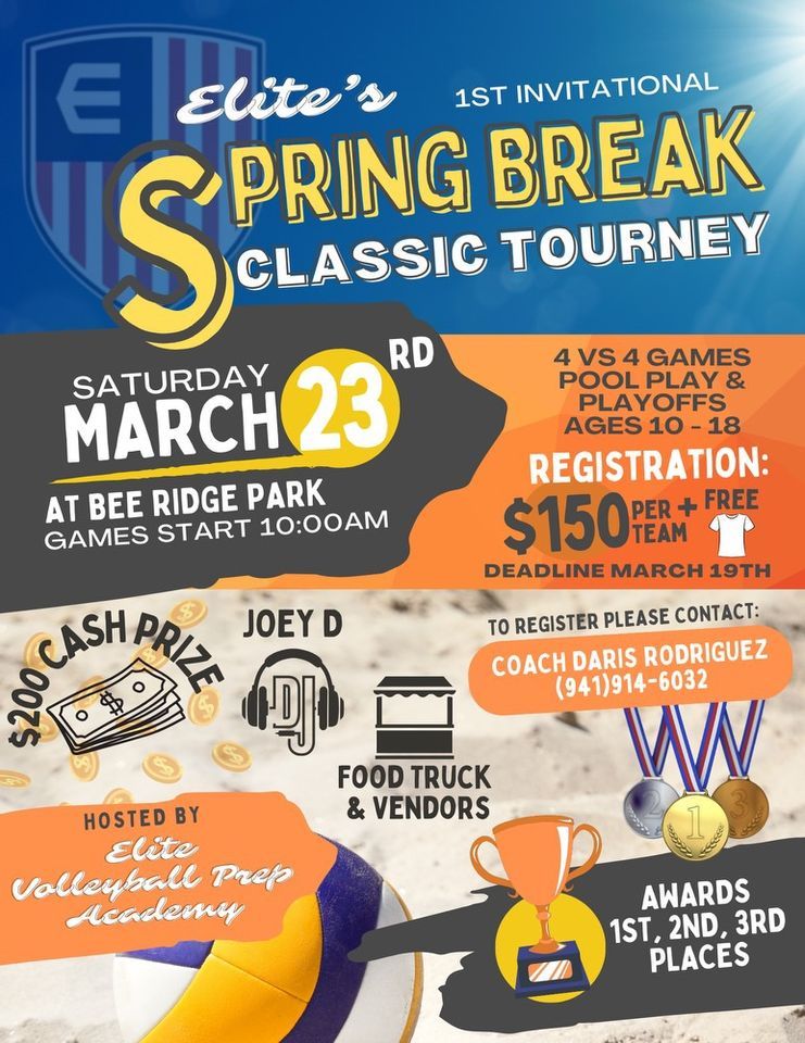 Elite Spring Break Classic Beach Tournament , Bee Ridge Park, Sarasota ...