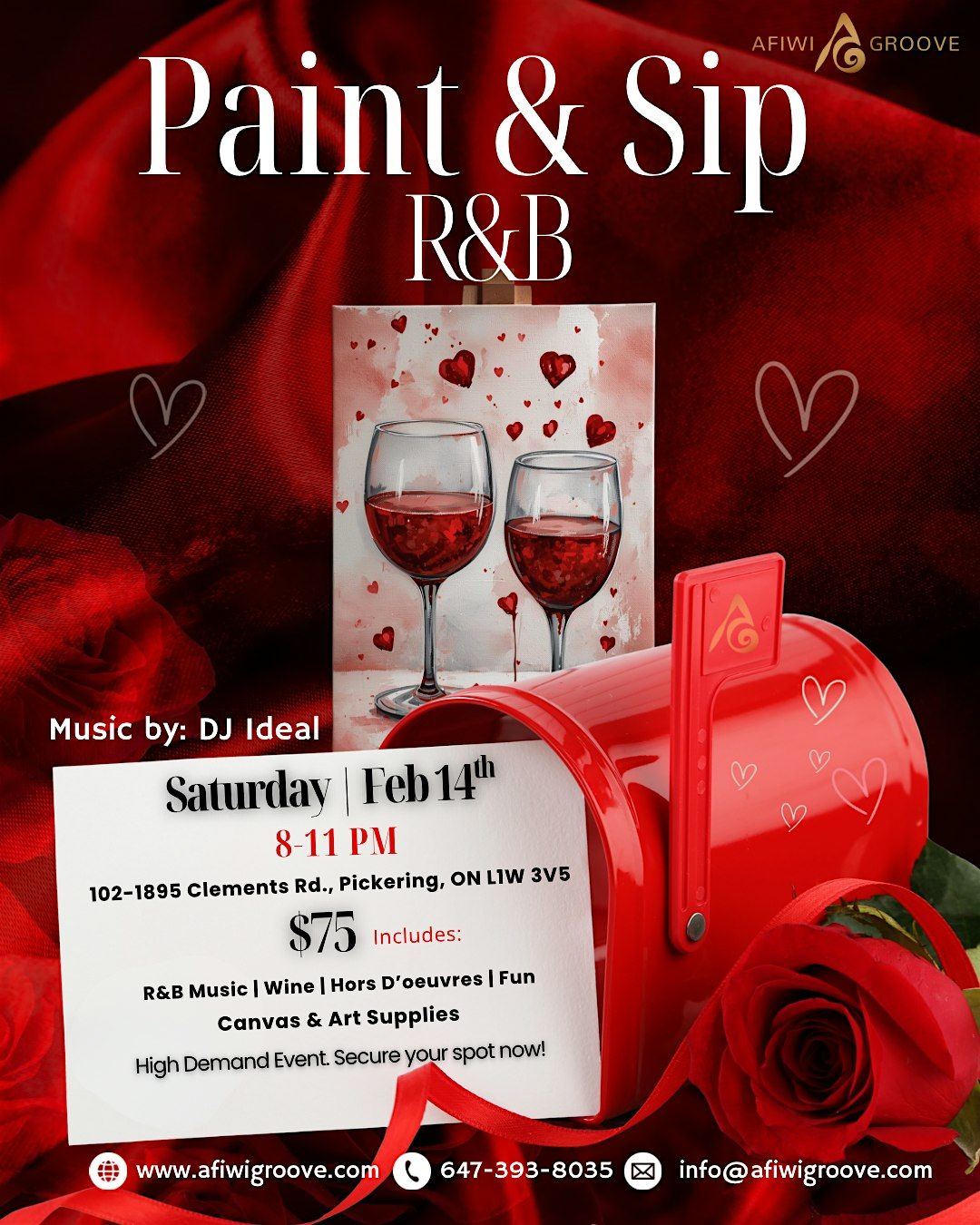 SIP N PAINT R&B Edition Pickering, AFIWI GROOVE SCHOOL, Pickering, 14 ...