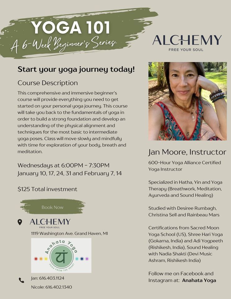 Yoga 101 - 6-Weeks Beginners Yoga Course, 1119 Washington Ave, Grand ...