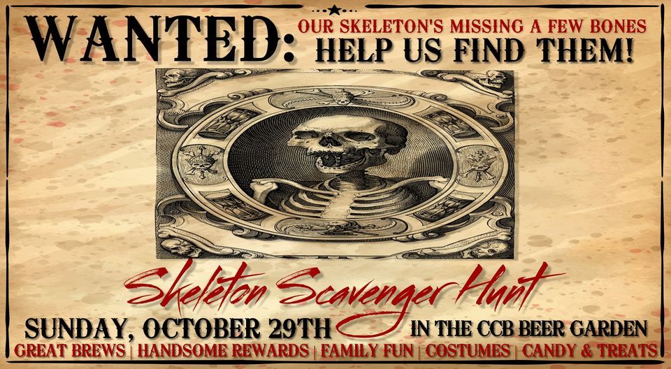 CCB Skeleton Scavenger Hunt , Coastal County Brewing Company, Pensacola ...