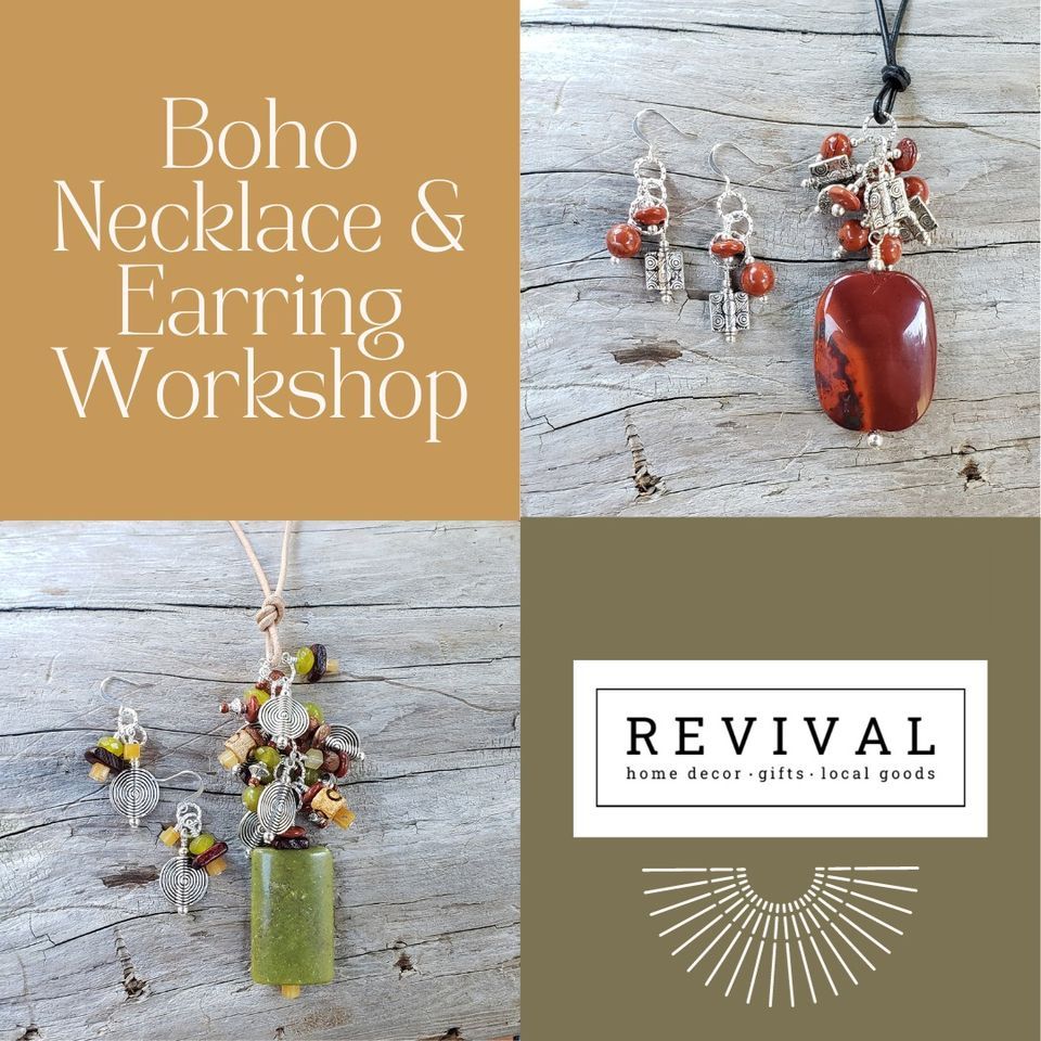 Boho Necklace &. Earring Workshop, Re•viv•al, Port Orchard, 27 January ...